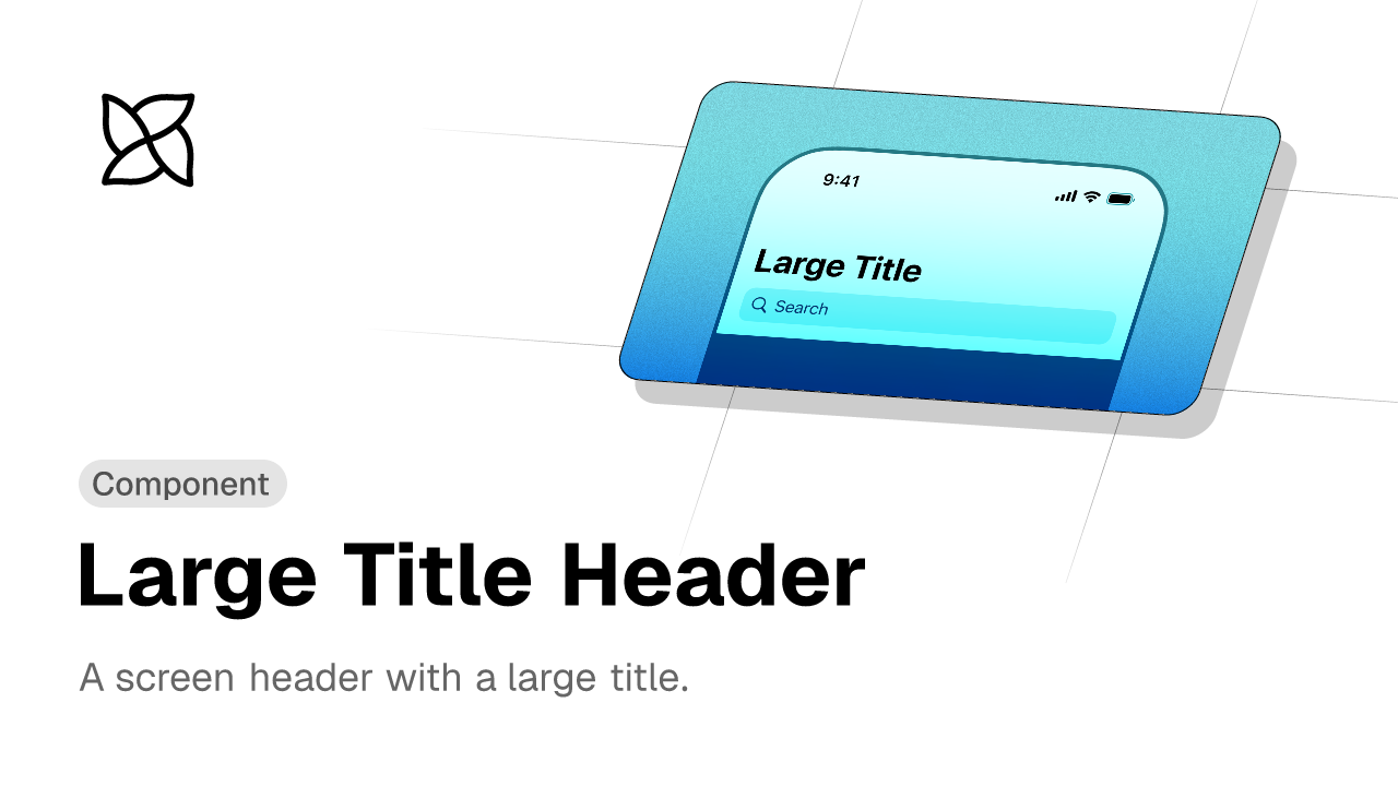 Large Title Header - NativewindUI